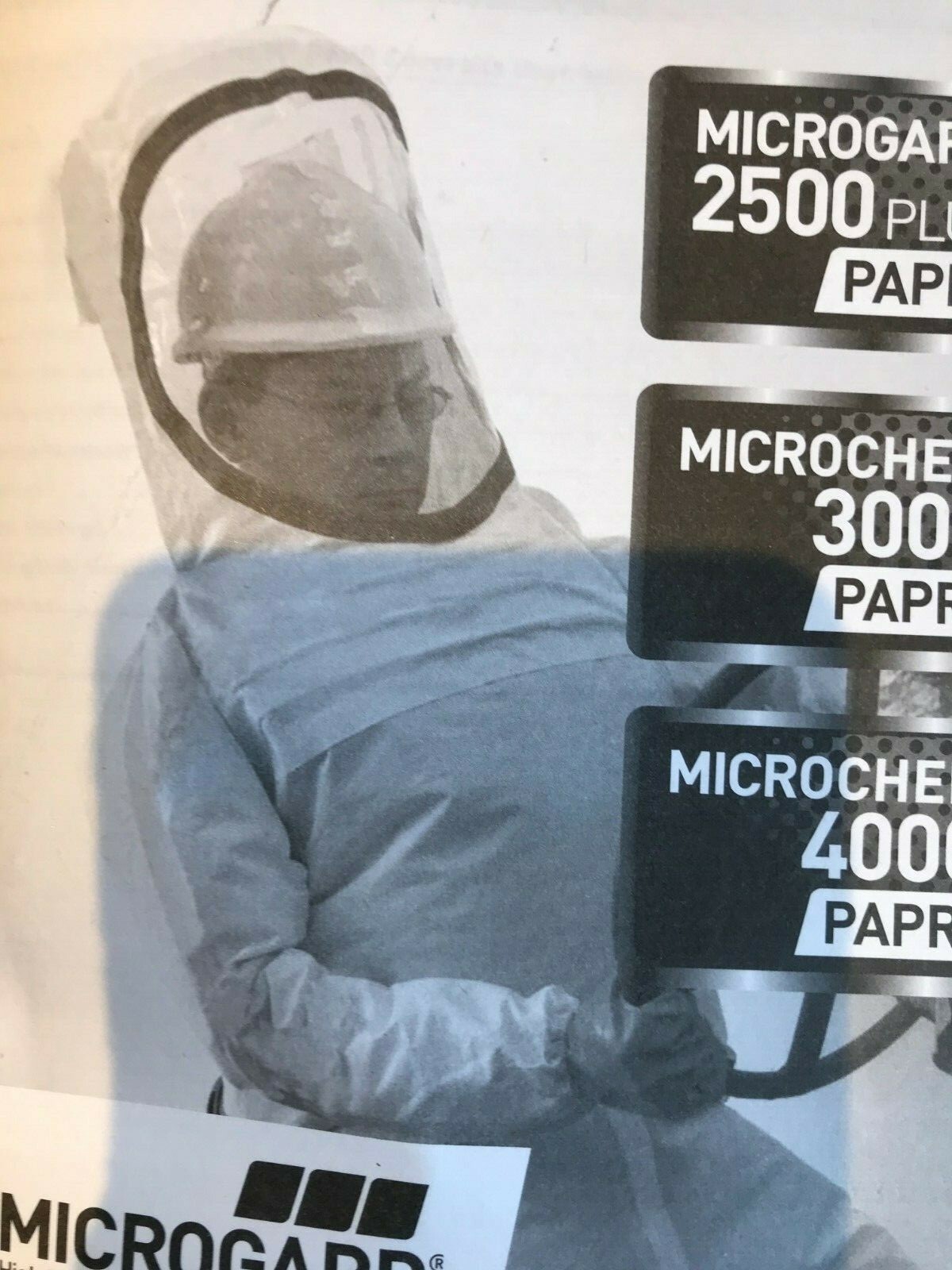 Microgard 2500 Plus PAPR Virus Coverall for use with SR700 Fan Unit ...
