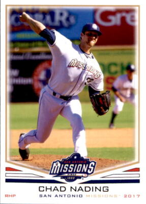 2017 San Antonio Missions Grandstand #15 Chad Nading Anchorage Alaska ...