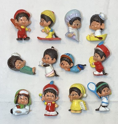 Vintage Monchichi Monkey pvc Mini Miniature 12 Figure Lot 1979 | eBay