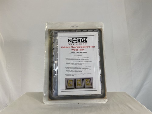 Norge Tool Company Calcium Chloride Moisture Test "Value Pack" (3 Tests ...