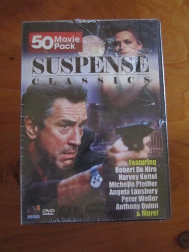 DVD SUSPENSE CLASSICS 50 MOVIE PACK BOX SET NEW SEALED GREAT *MUST SEE ...