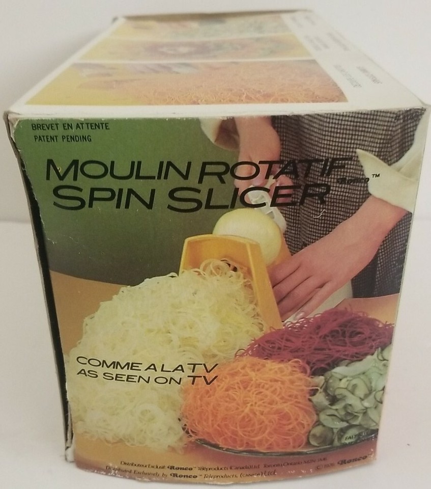 Vintage - Spin Slicer by Ronco (1976) Moulin Rotatif The Fancy Food ...