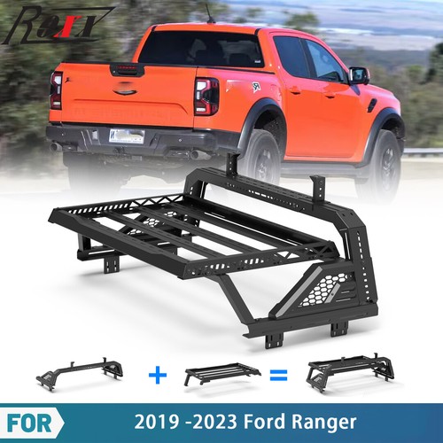 Adjustable Roll Sport Bar Chase Rack Bed Bar For 2019 2020-2025 Ford ...