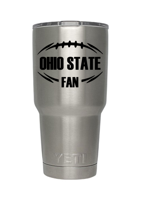 Ohio State Fan Decal for Yeti, Car, Truck, Tumbler, Water Bottle | eBay
