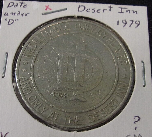 DESERT INN HOTEL & COUNTRY CLUB CASINO 1979 $1 ONE DOLLAR GAMING COIN ...