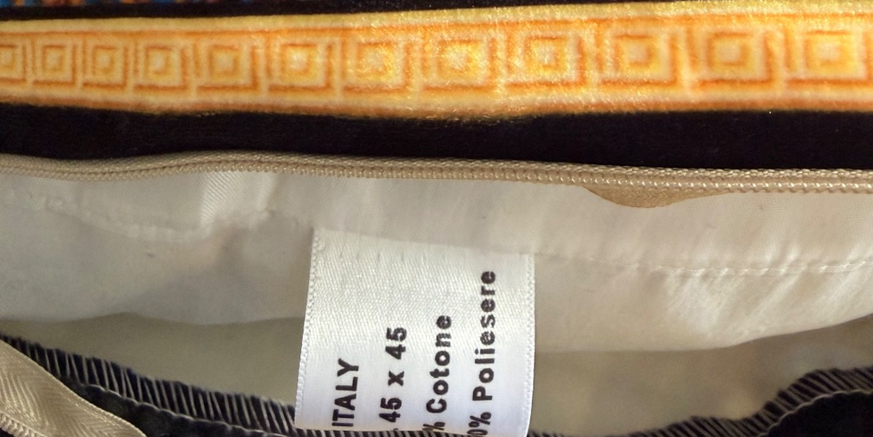 Versace Cushion Triptych Bed Sofa w tags Throw New Italy Sale | eBay