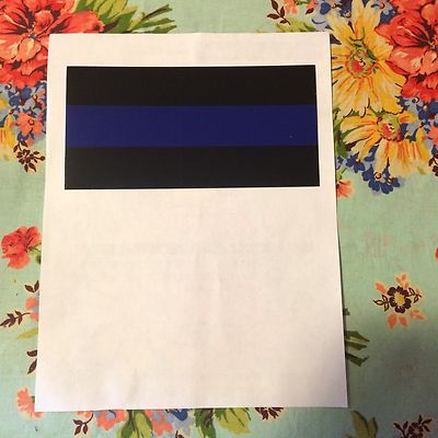 USA Flag Thin Blue Line Car Truck Bumper Sticker Decal Vinyl Police ...