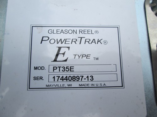 (1) GLEASON REEL PLATED STEEL POWERTRAK,P/N: PT35E-SS ~NEW~SURPLUS~ | eBay