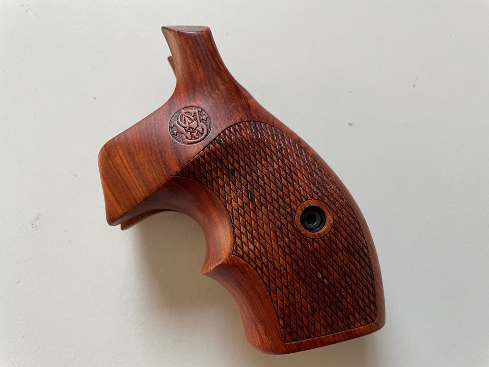 Premium bantam Grips For S&W K/L Frame Round Butt 686 hardwood opened ...