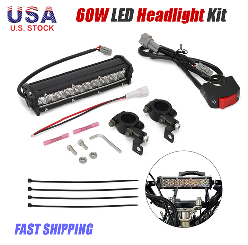 LED Headlight Light Bar&Switch Kit For HONDA TRX250X 2018-2021 TRX90X ...
