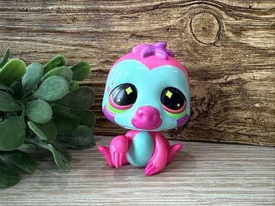 Littlest Pet Shop Lps 280 G7 Black Light Pet Blind Bag Pink Blue Sloth ...