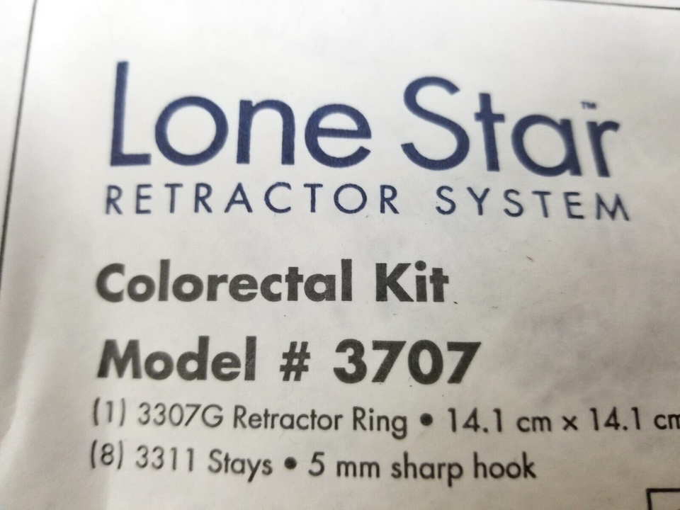Lone Star Retractor System Colorectal Kit 3707,3311 | eBay