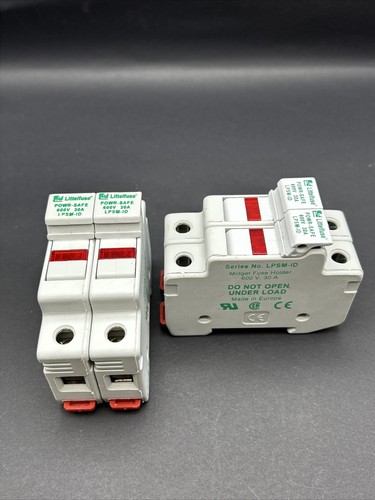 Littelfuse Power Safe LPSM-ID Midget Fuse Holder 600V 30A 2 Pole Pack ...