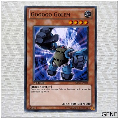 Gogogo Golem - GENF-EN002 - Common 1st Edition Yugioh | eBay