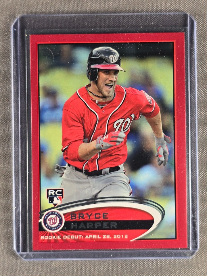 2012 Topps Update #US183 Bryce Harper Target Red Border SP Rookie Card ...