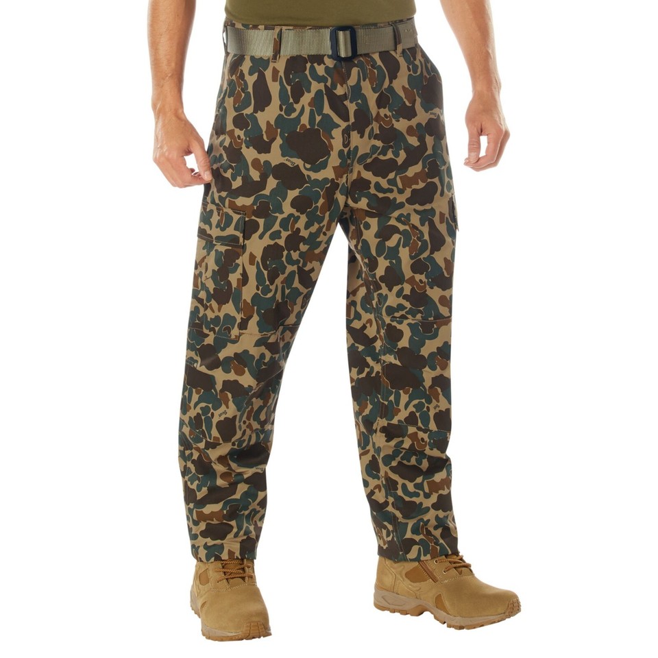 Tactical BDU Pants Camo Cargo Uniform 6 Pocket Camouflage Military Army ...