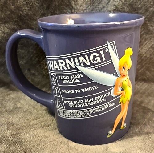 Disney Store Tinkerbell Warning Pixie Jealous Vanity Purple Coffee Tea ...