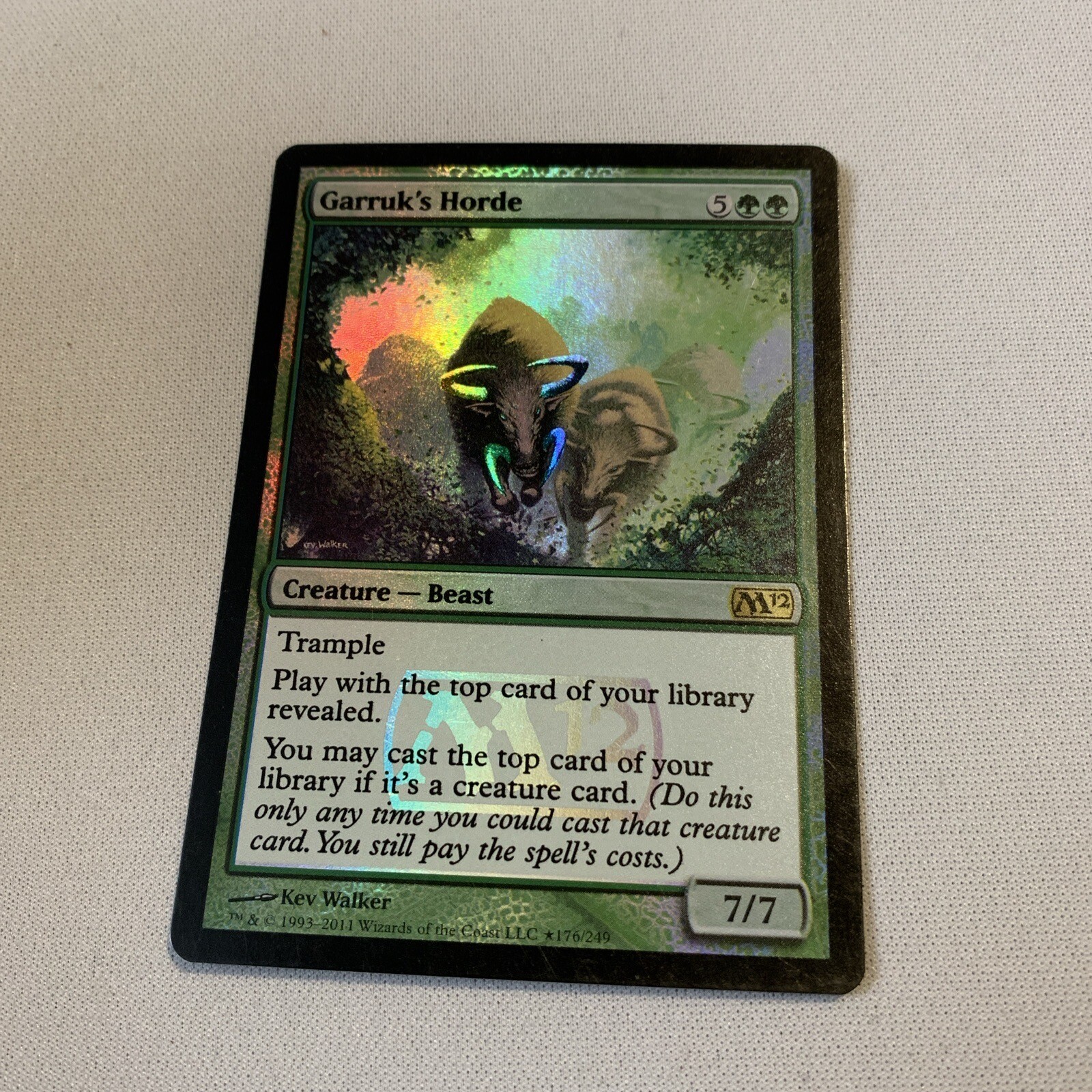Magic the Gathering MTG M12 Launch Promo GARRUK'S HORDE Foil Nm (A) | eBay