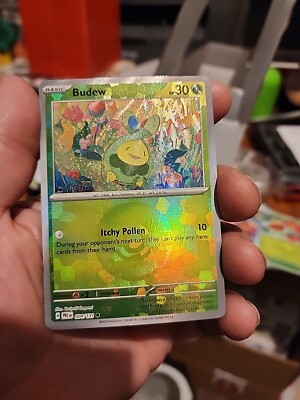 Budew 004/131 Prismatic Evolutions Poke Ball Reverse Pokemon TCG Card ...
