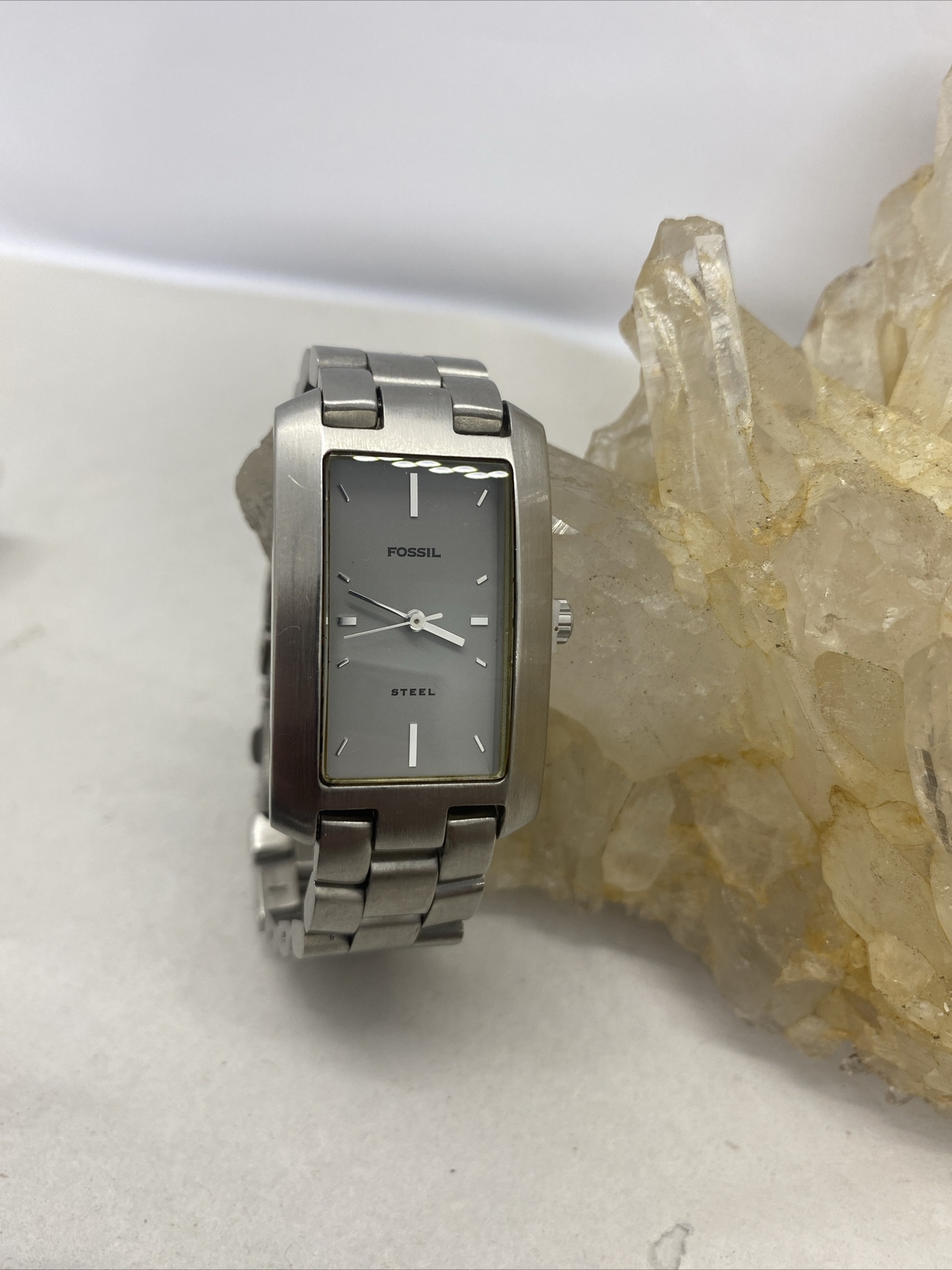 Ladies Fossil Steel Arkitekt Stainless Watch With New Battery | eBay
