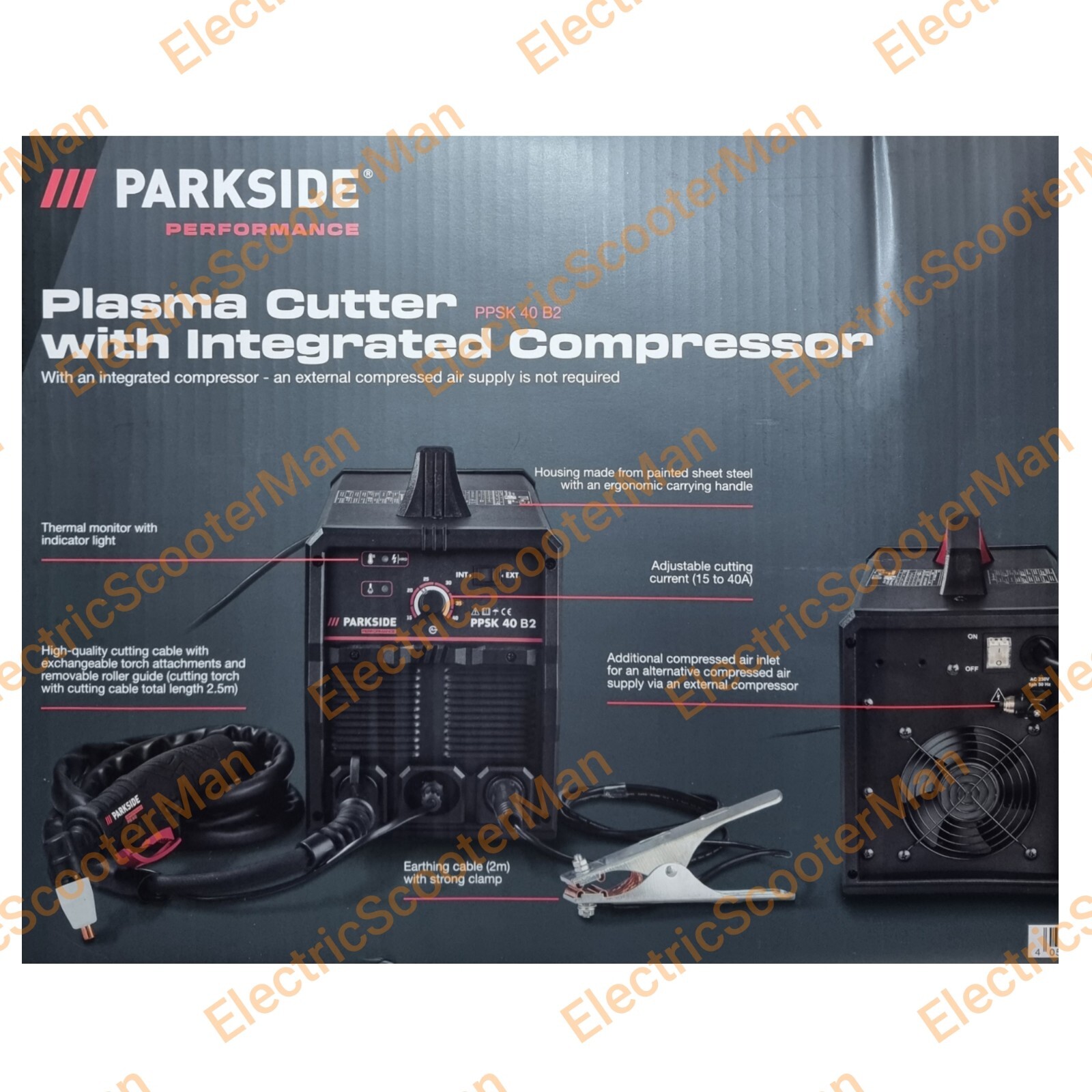 Parkside Performance Industrial Plug Plasma Cutter with Integrated ...
