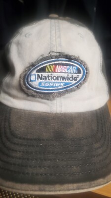 NASCAR racing Hat black With Gray front adjustable Strapback cap | eBay