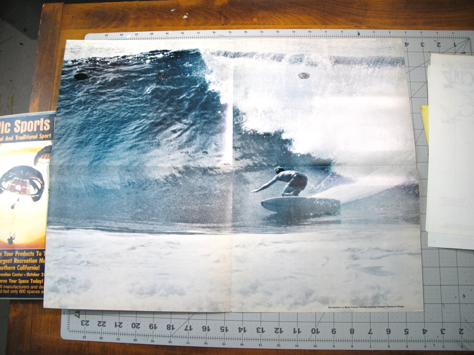 vtg Surfing ephemera - 1970s Bill Hamilton Waves of Change Film Poster ...