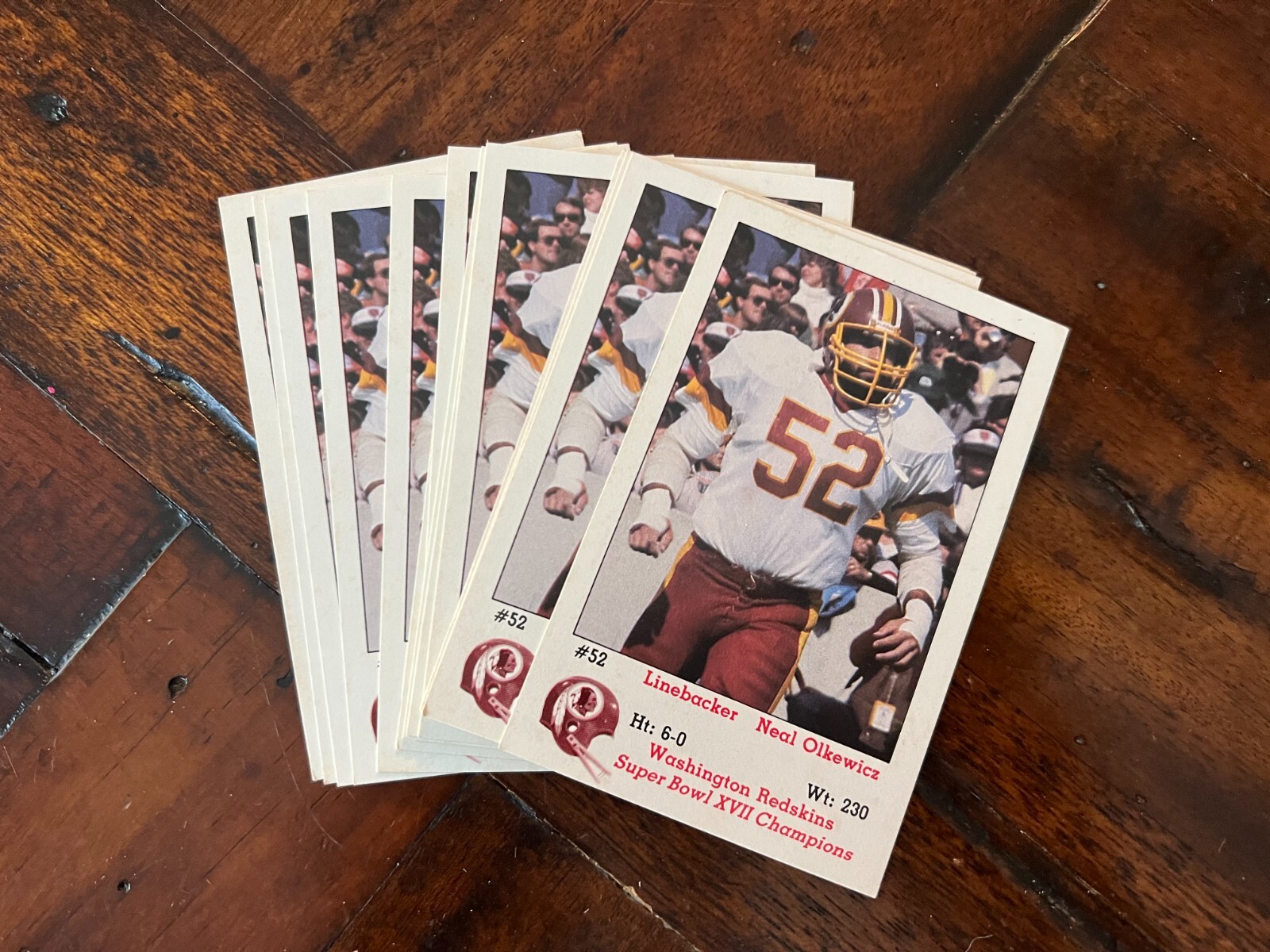 (14) 1984 WASHINGTON REDSKINS Police Safety NEAL OLKEWICZ LINEBACKER | eBay