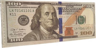 $100 Hundred Dollar Bill Wallet Money Thin Bi-Fold Card Holder NEW | eBay