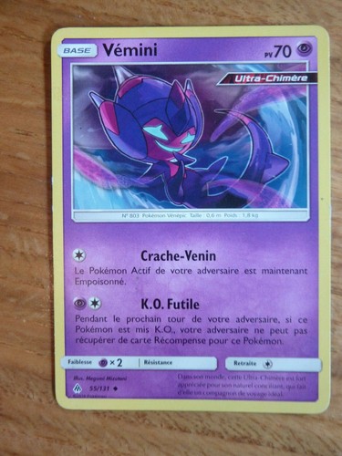 Carte Pokémon Vémini 70 PV 55/131 (Lumière interdite) | eBay