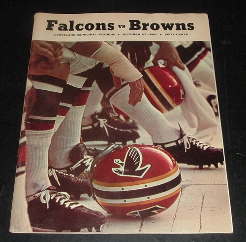 LQQK vintage 1968 FALCONS VS BROWNS PROGRAM | eBay