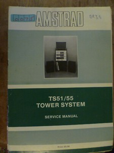 Amstrad TS51 TS55 Tower Hi-Fi System Original Service Manual | eBay