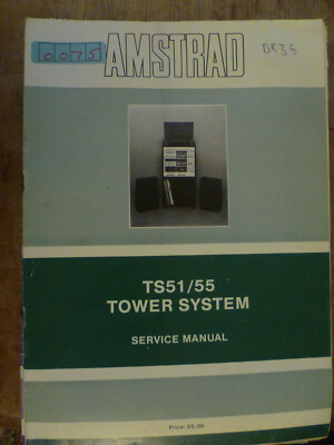 Amstrad TS51 TS55 Tower Hi-Fi System Original Service Manual | eBay UK