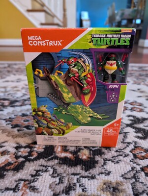 Mega Construx Teenage Mutant Ninja Turtles Raph Sewer Surf 48 Pieces ...