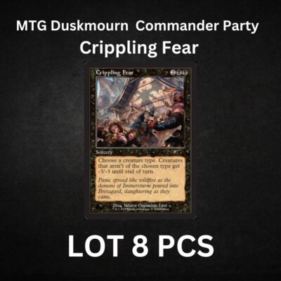 MTG LOT 8 Crippling Fear Retro Duskmourn Commander Party Promo English ...
