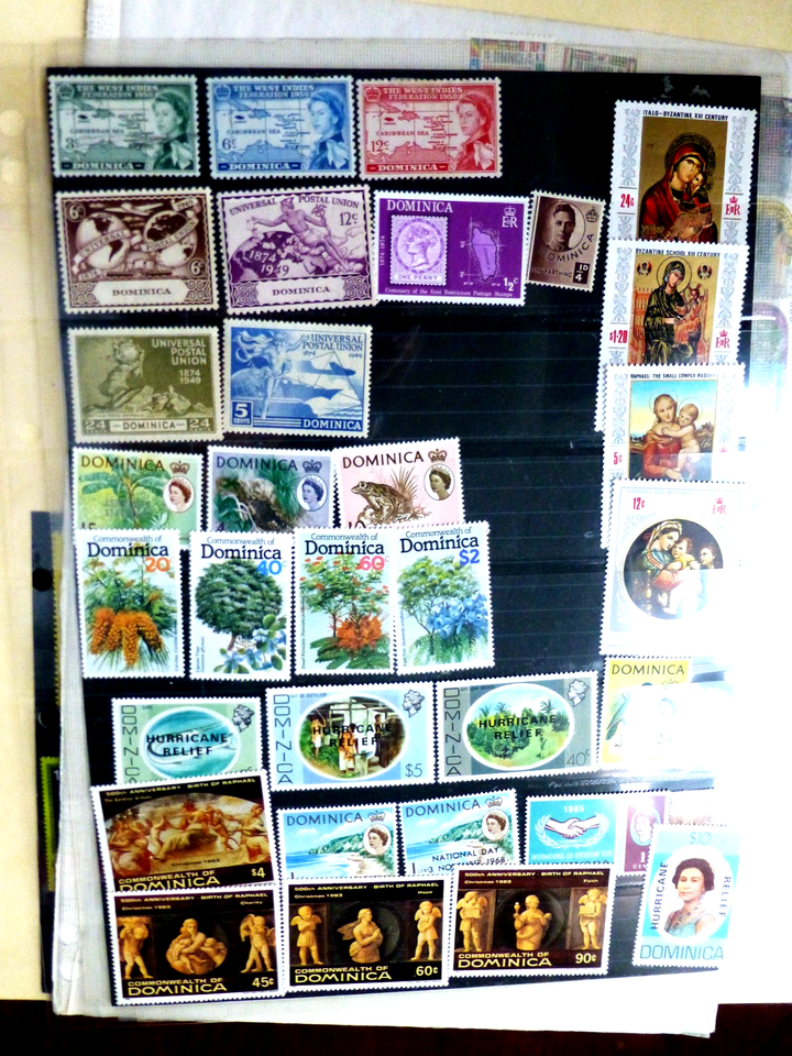 DOMINICA BRITISH COLONIES old Collection Stamps SEE PICTURES | eBay