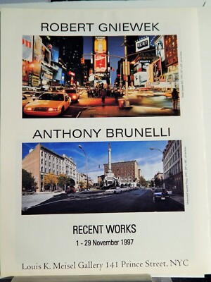 ROBERT GNIEWEK / ANTHONY BRUNELLI ART PIECES ORIG VTG 1997 ...