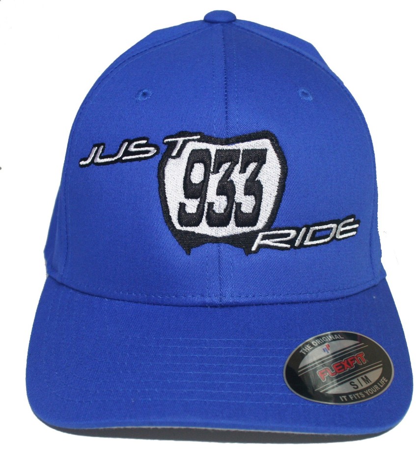 CUSTOM MX NUMBER PLATE HAT JUST RIDE FLEXFIT CAP MOTO MOTOCROSS YZ KTM ...