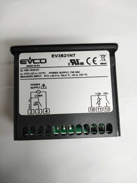 EVCO EVK201N7 Digital Temperature Controller NTC 230v Heating & Refrigeration for sale online | eBay
