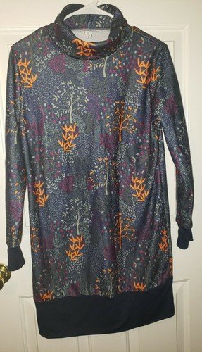 Mislook Womens Long Sleeve Print Dress XL | eBay