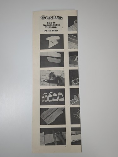 Great Planes Super Aeromaster Biplane Photo Sheet | eBay