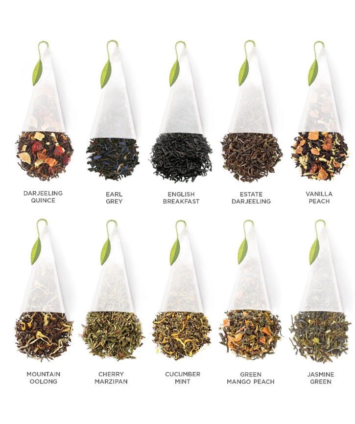 Tea Forte Tea Chests with 40 Handcrafted Pyramid Tea Infusers | eBay