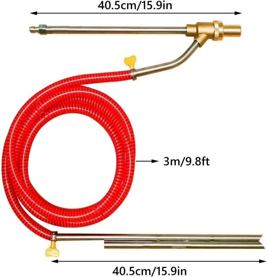 Pressure Washer Sandblasting Kit 5000 PSI Wet Abrasive Sandblaster ...