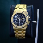 Audemars Piguet Mens Watch "Brick" Solid 18K Yellow Gold Black 41mm ...