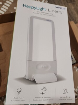 Verilux HappyLight Full-Size UV-Free Therapy Lamp Bright White Light ...