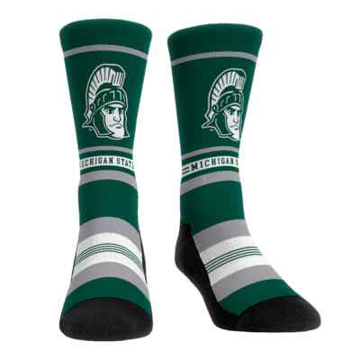 NEW! Rock Em Socks Michigan State Spartans Crew Socks | eBay