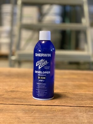 D-106 | Individual 16 oz. aerosol | Sherwin, Inc. | NDT Developer (Non ...