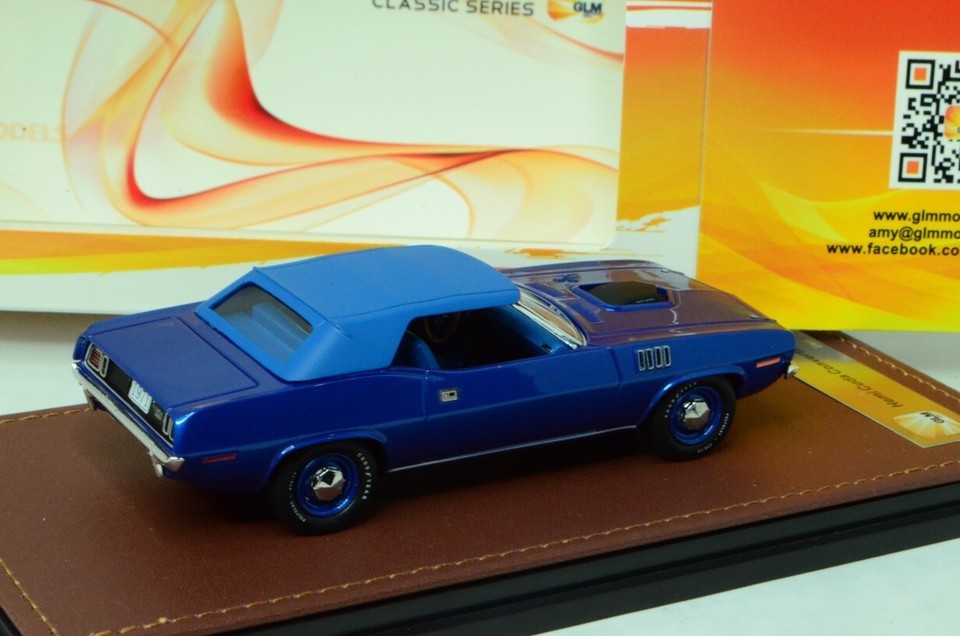 GLM Hemi Cuda Convertible 1971 True Blue metallic 1:43 | eBay