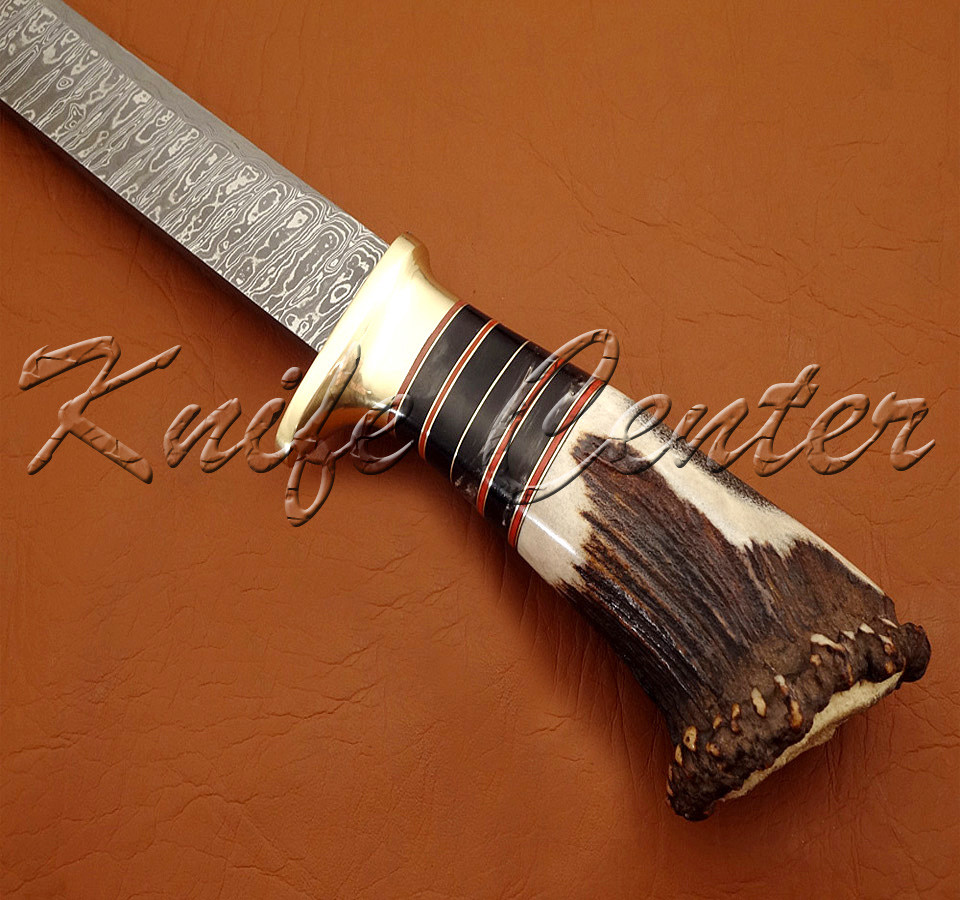 BEAUTIFUL CUSTOM HAND MADE DAMASCUS HUNTING TOMAHAWK AXE KNIFE HANDLE ...