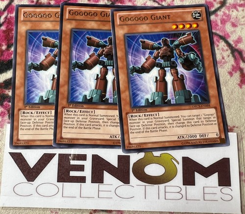 3x (VLP) - Gogogo Giant - ORCS-EN004 - Rare - 1st Edition YuGiOh | eBay